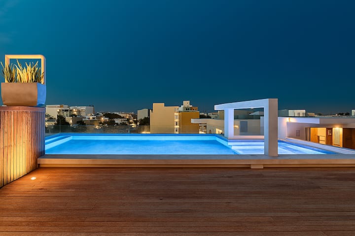 173wifi Sky Pooldeck, King Size Bedsteps To Beach - 플라야 델 카르멘