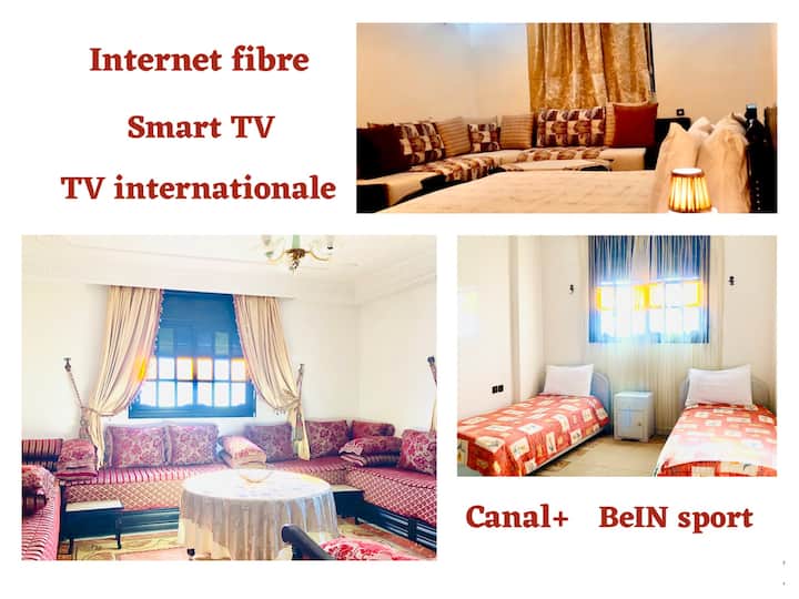Superbe Appart-internet Fibre-tv Internationale - Agadir