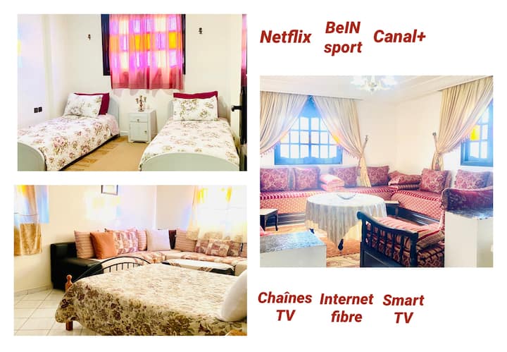 Superbe Appart-internet Fibre-tv Internationale - Agadir