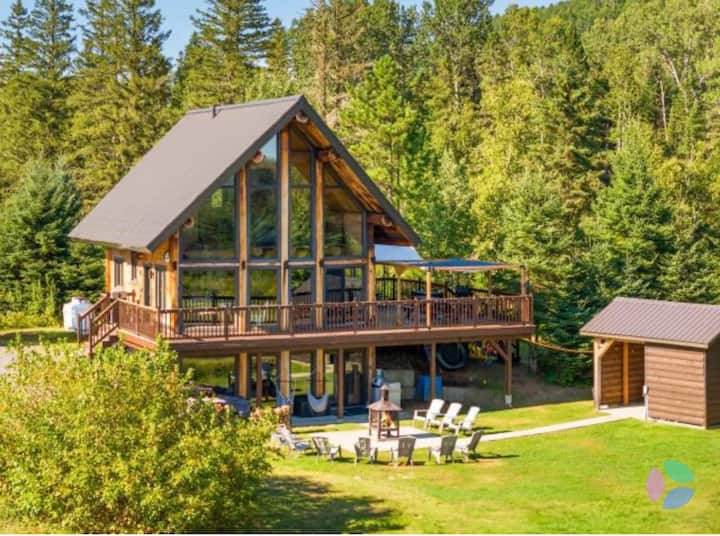 Le Cerf Blanc - Chalet Sur La Mékinac - Foyer&spa - Quebec