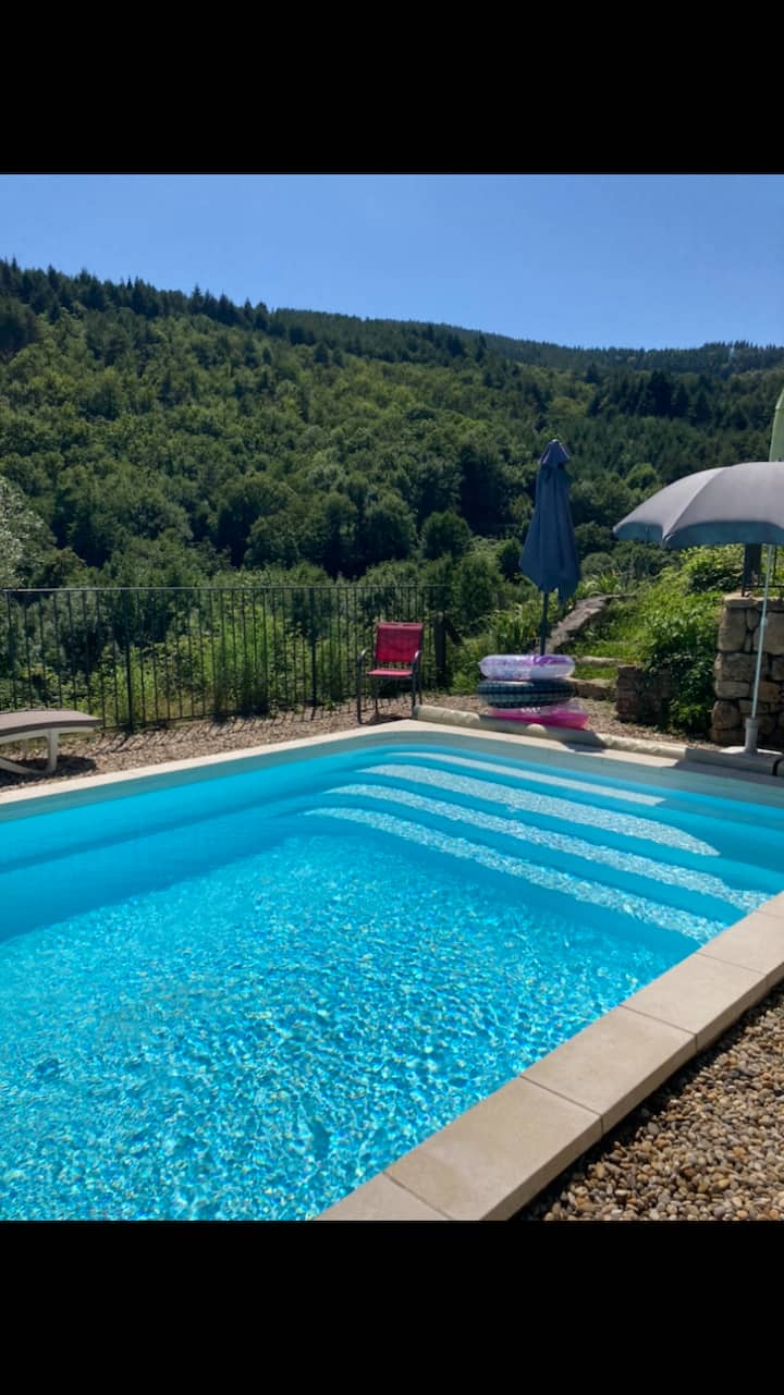 Maison En Pleine Nature Avec Piscine 6 Pers - Ardèche