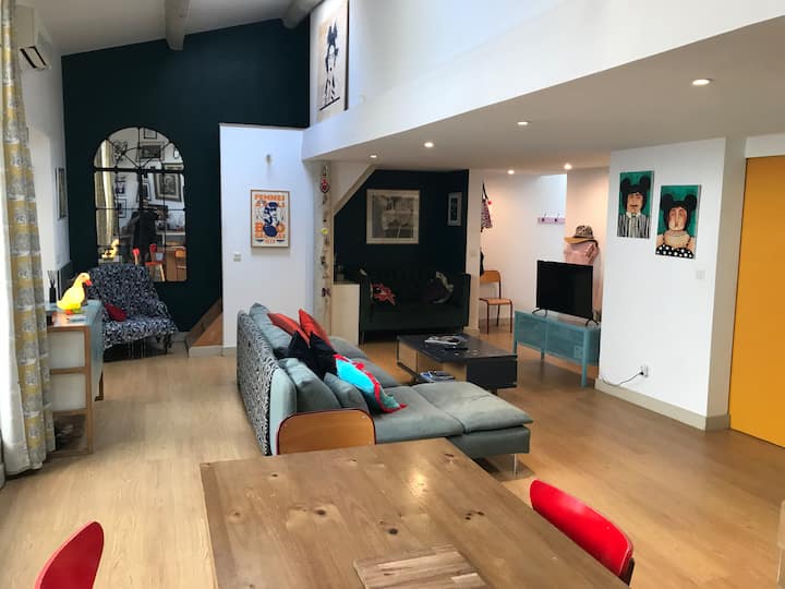 Spacious 4 Bedroom Duplex Wifi Ac In Heart Of Sete - Frontignan