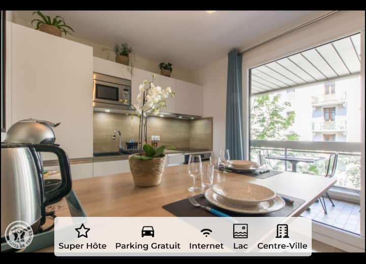 Le Palais. Parking. Appart Premium 4* Lac & Centre - Annecy