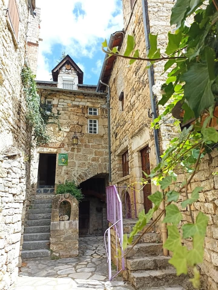 Ste Enimie Studio, Lumineux,  Vue De Rêve, Frais - Sainte-Énimie