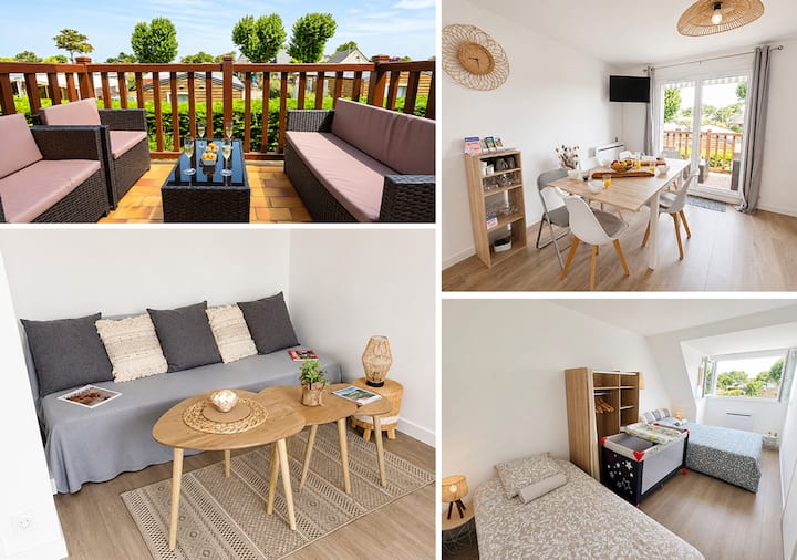Appartement Confortable à 300 M De La Plage - Franceville-Plage