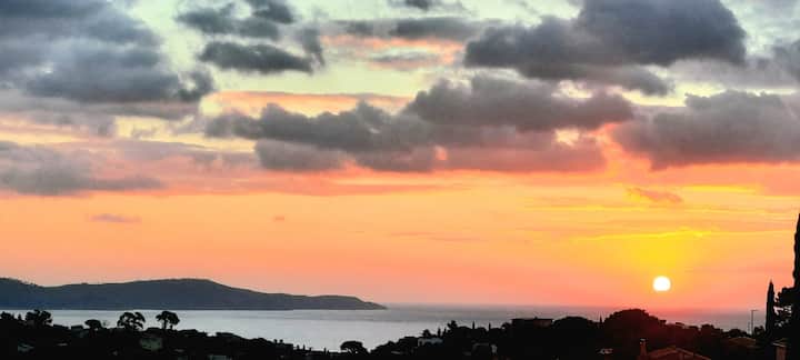 Golfe De Sttropez Vue Mer Clim 2 Chambres Parking - Cavalaire-sur-Mer