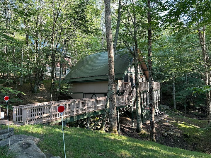 Creek View/bigyard/kbeds/gameroom/evcharger/trails - Beech Mountain, NC
