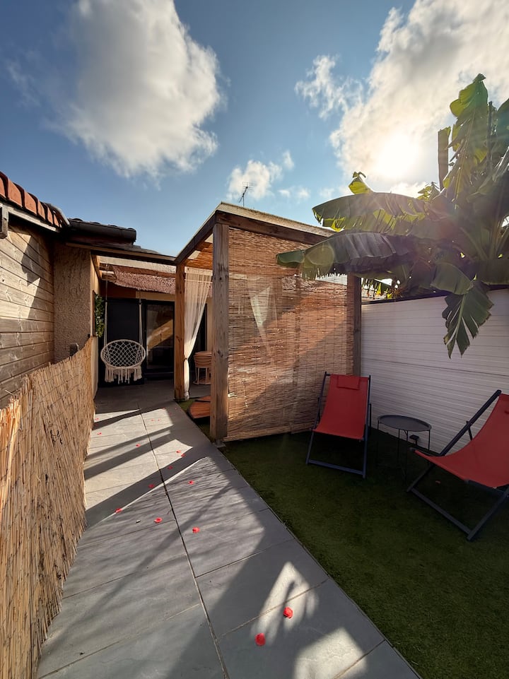 Studio Cosy Avec Jacuzzi, Classé * * - Soustons