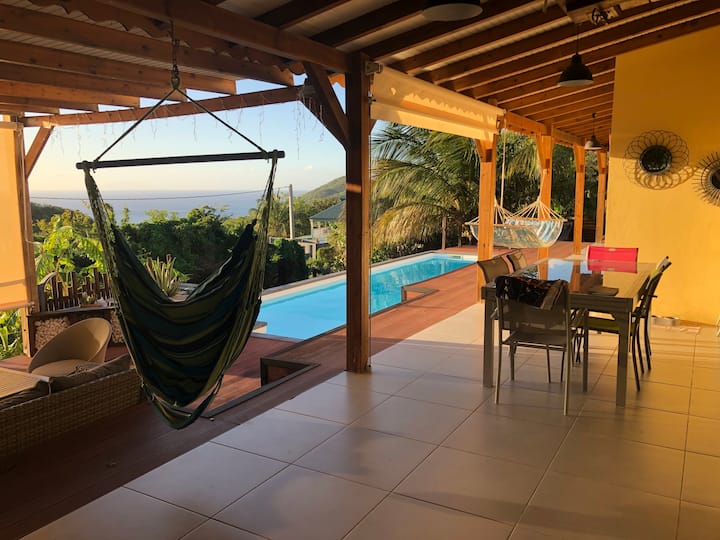 Tropic Villa, Vue Mer Avec Piscine Privée Et Spa - Guadeloupe