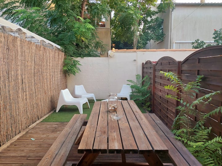 Carnon à 3 Min Plage Villa 5 Pers Terrasse Parking - Carnon