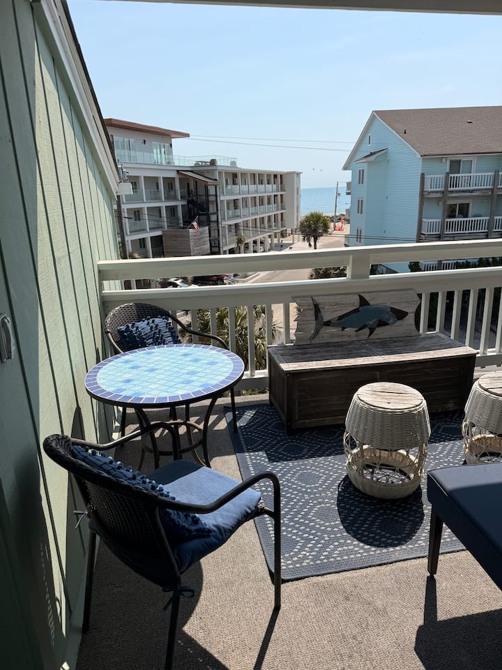 Stairway To Heaven: 
2 Br/2ba Ocean View Condo! - Carolina Beach, NC