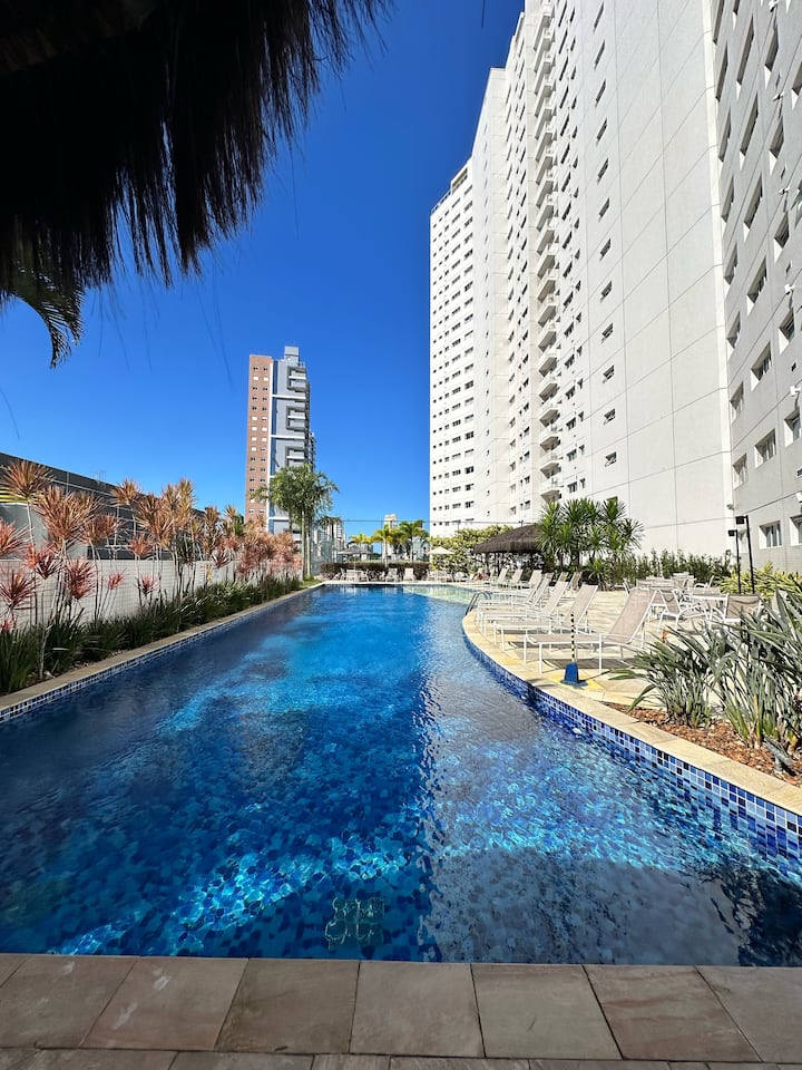 12a | Apto Aconchegante E Piscinas Climatizadas - Guarujá