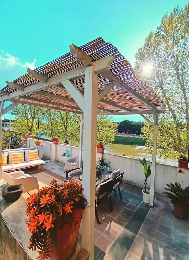 Marzia's Terrace- Appartamento Storico Sul Fiume - Pise