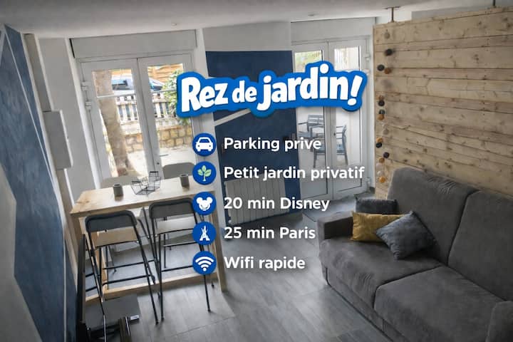 Rez De Jardin Cosy 🌿         Entre Disney Et Paris - Lagny-sur-Marne