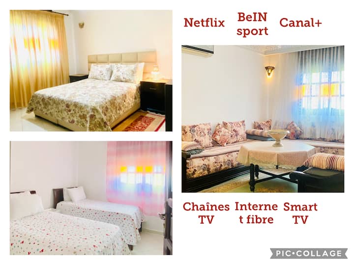 Bel Appartement-fibre-tv Internationale - Agadir