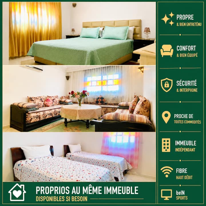Bel Appartement-centre Ville-fibre Haut Débit - Agadir