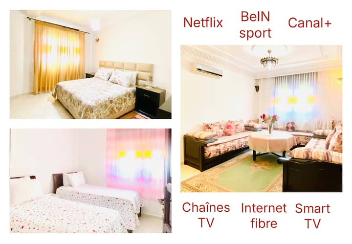 Bel Appartement-internet Fibre-tv Internationale - Agadir
