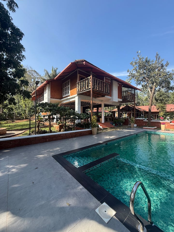 5 Bhk Pool Villa Coorg Deep Woodz Estate - コダグ