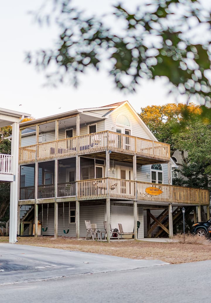 Water View! Private Beach Access! - Surf City, NC