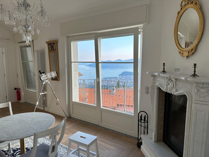 Penthouse Studio With Hot Tub And Panoramic Views - Ghiffa