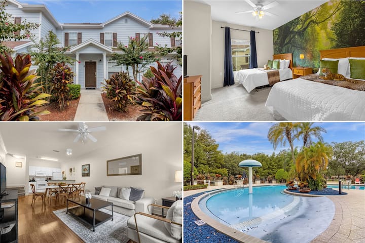 3 Bd/2 Ba Sleeps 8!  Lucaya Village (8-106) - Lake Buena Vista, FL