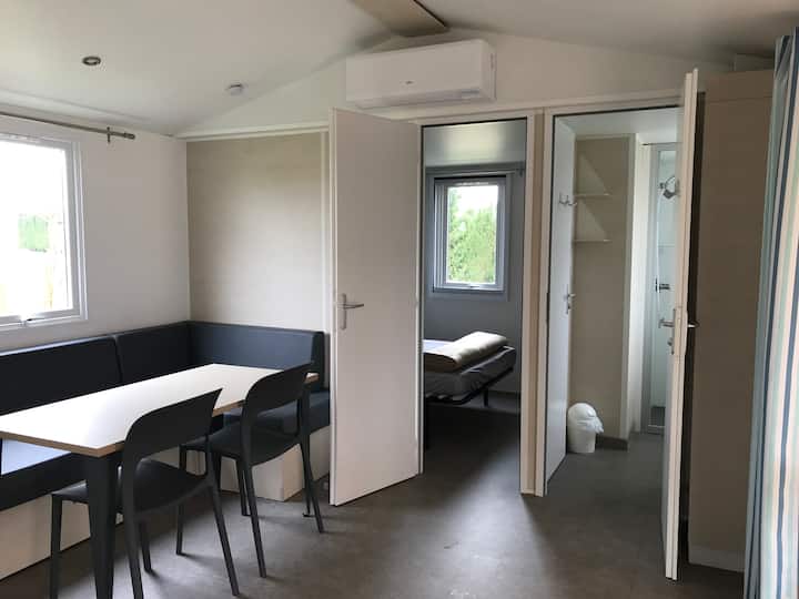 Mobil Home Confort Au Camping Des Favards - Orange