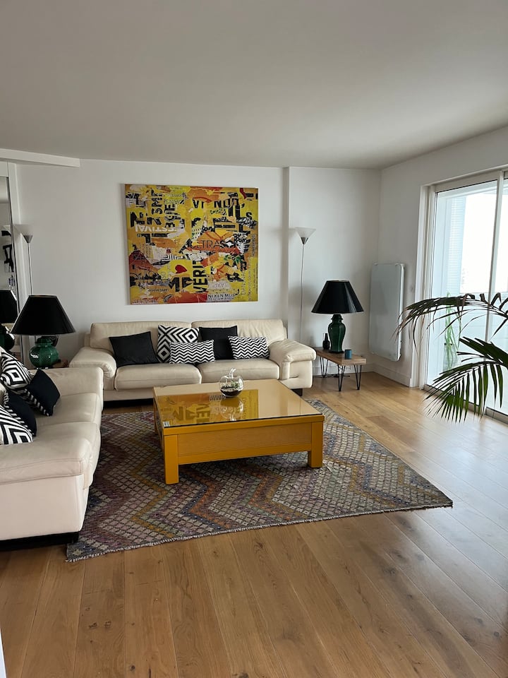 80m2, T2 Plage Milady, Vue Mer, Terrasse, Parking - Biarritz