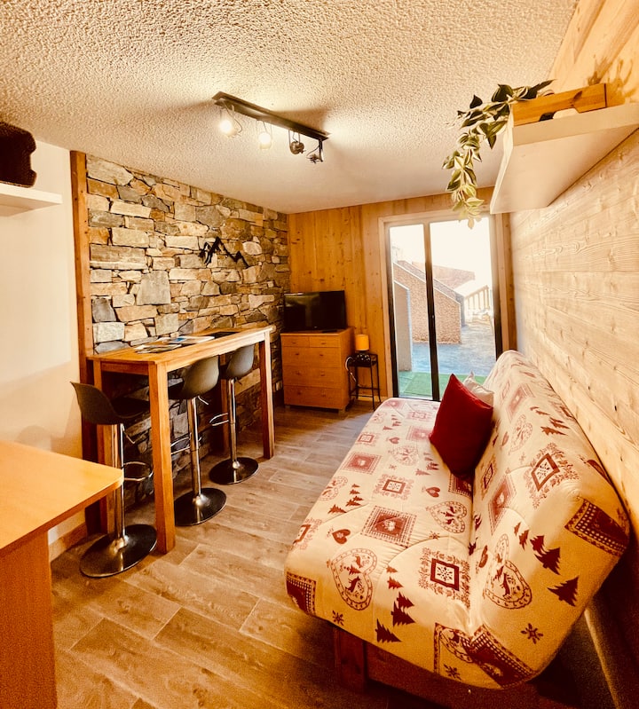 Studio/ Terrasse "Le Plan Sec", 3 Pers Aussois - Aussois