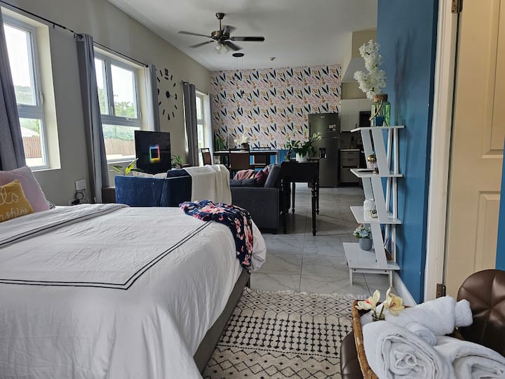 Bright, Airy Studio| Gated | National Stadium - Kingston