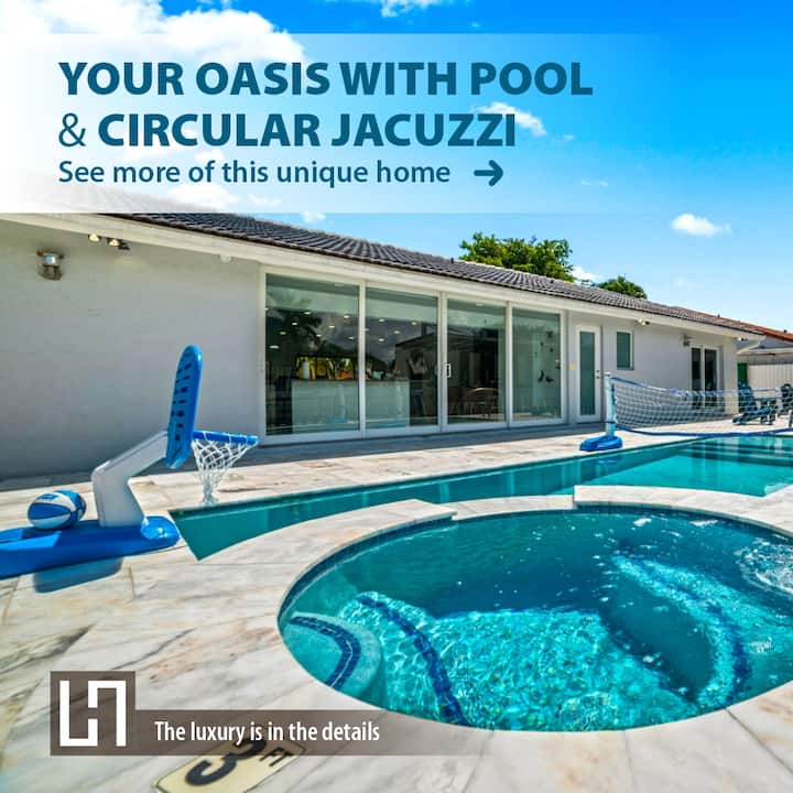 Miami Luxury Escape: Heated Pool, Jacuzzi & Bbq - Cutler Bay, FL