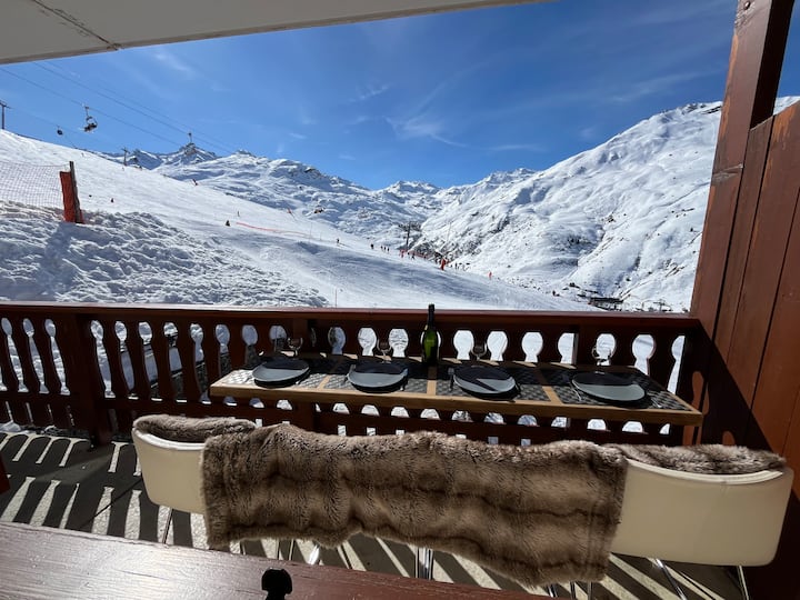Les Menuires Ski In/out 3 Chambres-8 Pax Avec Vue - Val Thorens