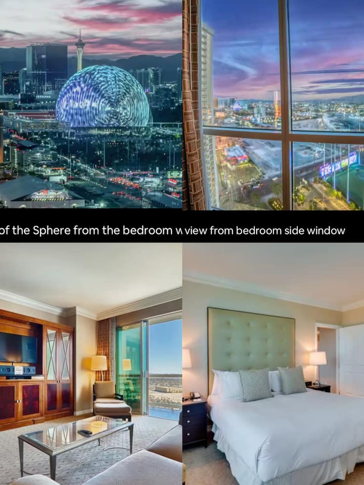 Mgm Sig T2｜1br｜king+sofa Bed｜balcony • Sphere View - Flamingo Las Vegas Hotel & Casino