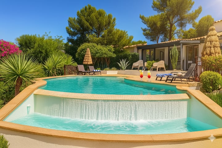 Maison Vacances Piscine 26° -Près De Cassis Calme - Aubagne