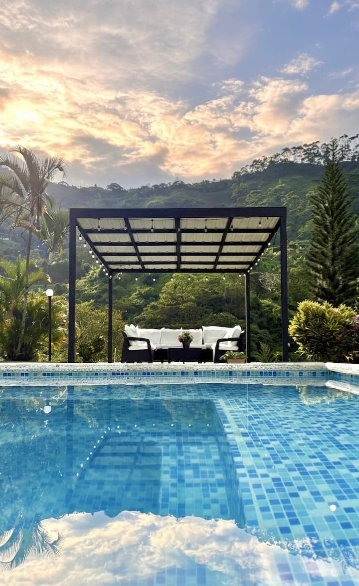 Finca Barbosa Con Hermosa Vista + Fogata + Jacuzzi - Barbosa