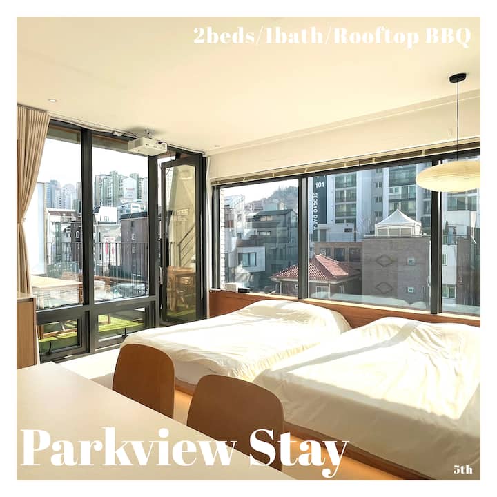 Hongik Station 10 Seconds #Q Size 2bed #Rooftop - Seoul