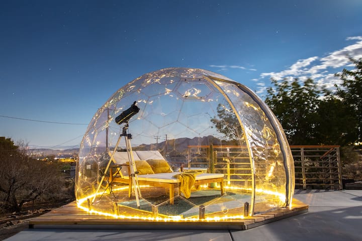 Hot Tub, Dome, King Bed, Ev Charger - Joshua Tree, CA