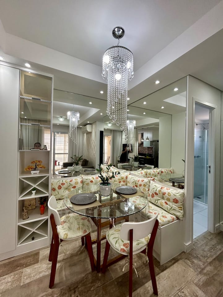 Loft Elegance |Ar| Lava & Seca |Vaga|academia|pool - Campinas