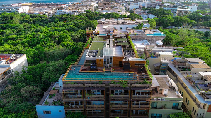 Lr 402 Studio • Rooftop + Pizza + Steps To Beach - Playa del Carmen