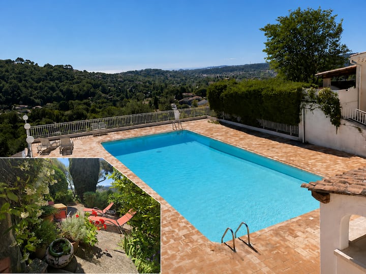 Charmant Appartement Avec Jardin, Piscine Et Clim - Saint-Paul-de-Vence