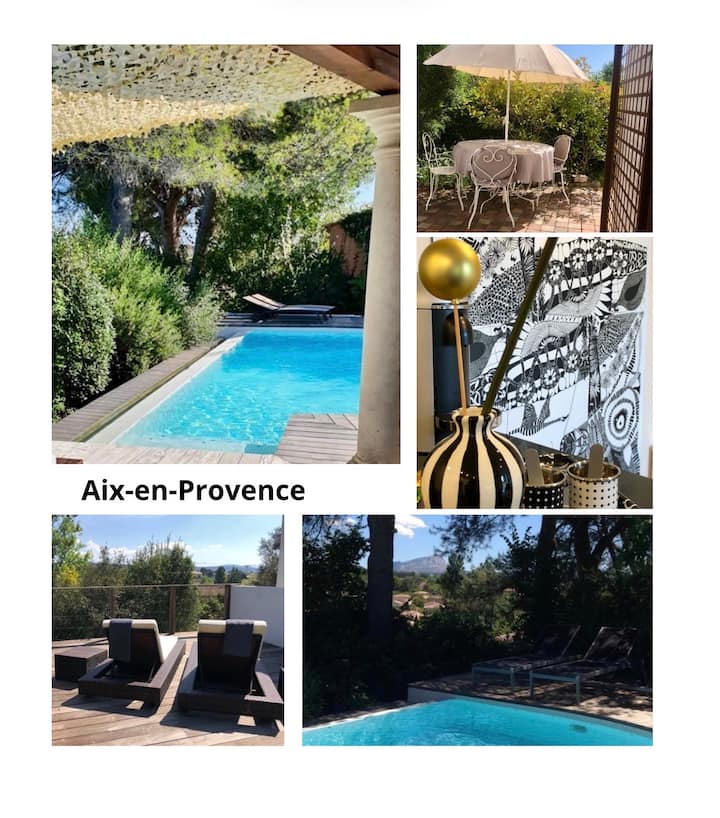 Charming Apartment- Private Terrace Panoramic View - Aix-en-Provence