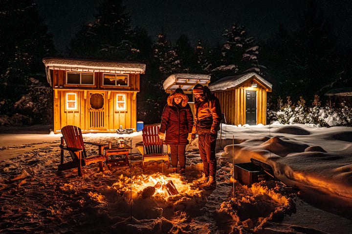 Boho Beaver Cabin 2 With Saltwater Hot Tub - Thornbury