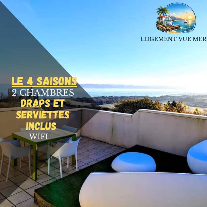 Le 4 Saisons - Terrasse Avec Vue Mer Panoramique - Trégueux