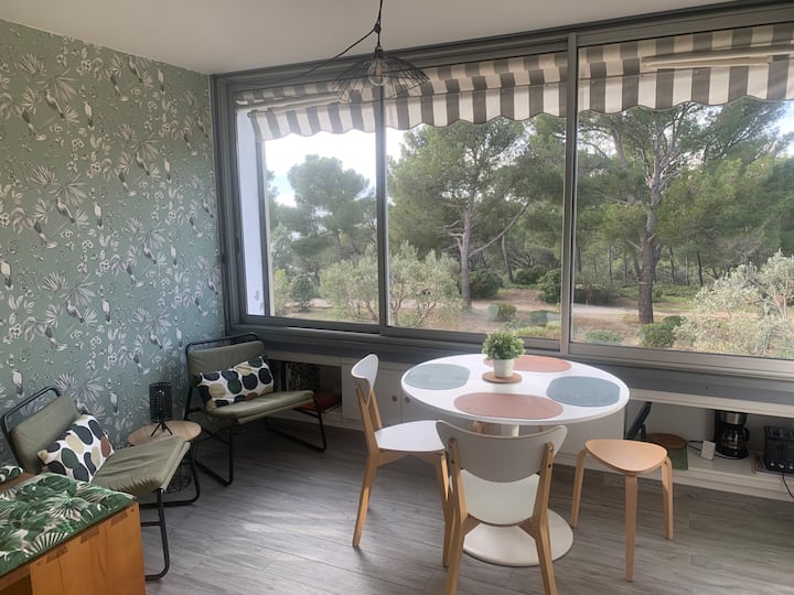 Grand Studio Bord De Mer - Piscine Calanque Tennis - Bandol