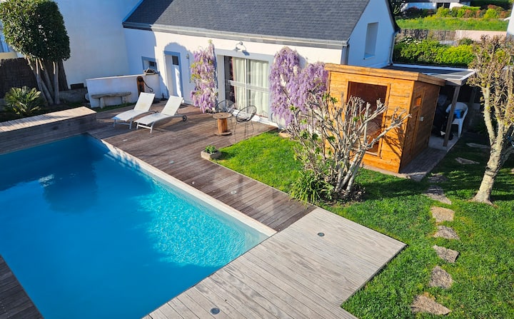 Annexe Avec Piscine, Terrasse Et Petit Déjeuner. - Quiberon