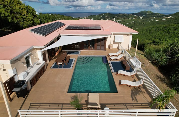Vincy Villa - Private Hilltop Oasis W/ Pool & View - U.S. Virgin Islands