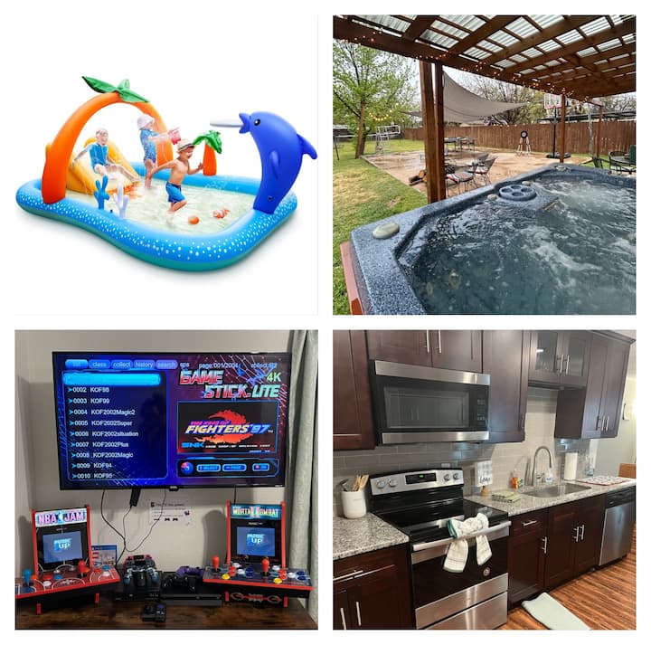 5 Mi To Stockyards! Hot Tub Arcades Slip N Slide! - Fort Worth, TX