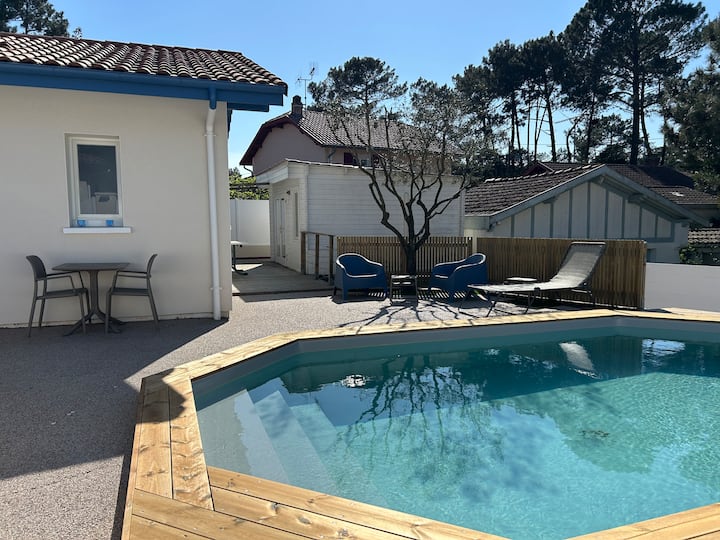 L’annexe : Cuisine Clim Au Calme. Piscine, Vélos - Hossegor