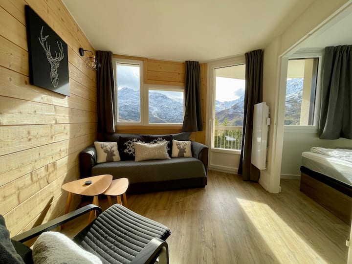 T2 - Menuires - Plein Sud - Vue Montagne - Les Menuires