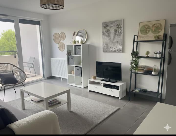 T2 - Appartement Lumineux & Cosy Avec Balcon - Balma