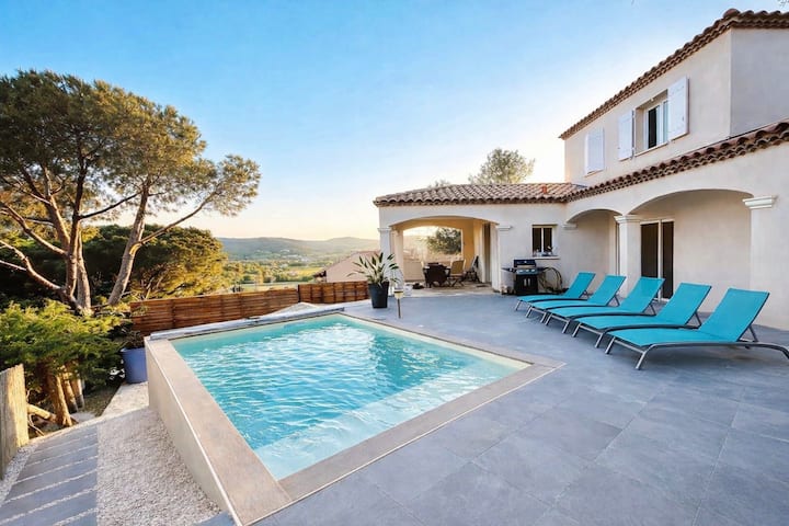 Villa Piscine Chauffée - Boulodrome - 10mn Plages - Bormes-les-Mimosas
